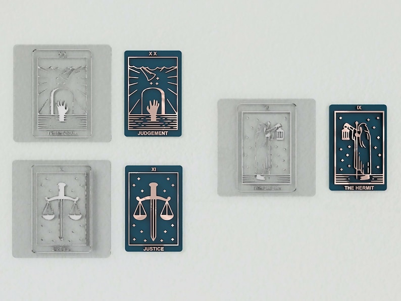 Tarot Cards Clay Cutter Set With Stamp Embossing Polymer Clay - Etsy