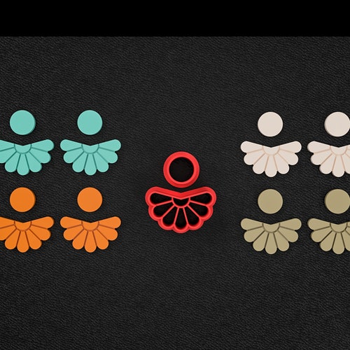 Hexagonal Motif Shaped Cutter and Stamp Earring Clay Cutter - Etsy