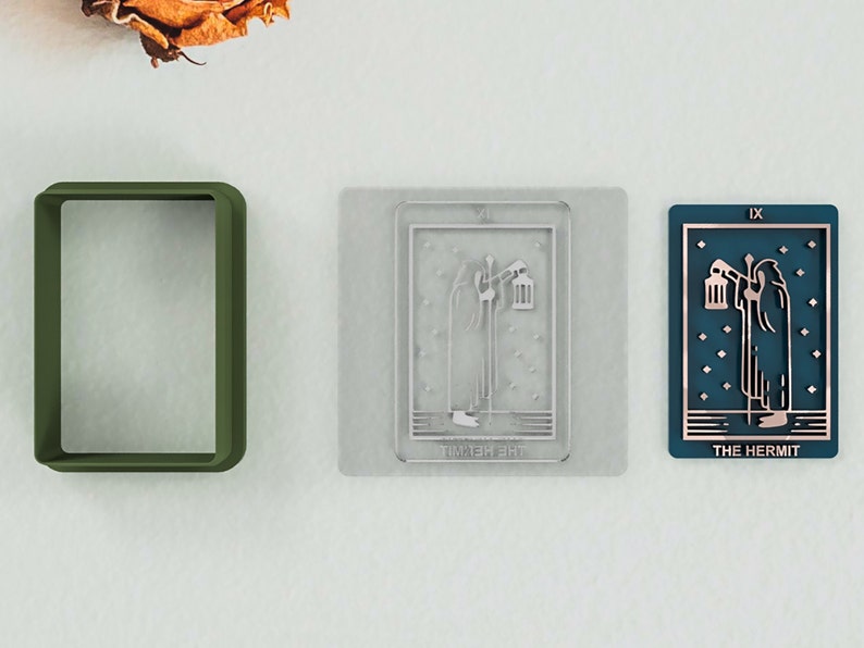 Tarot Cards Clay Cutter Set With Stamp Embossing Polymer Clay - Etsy