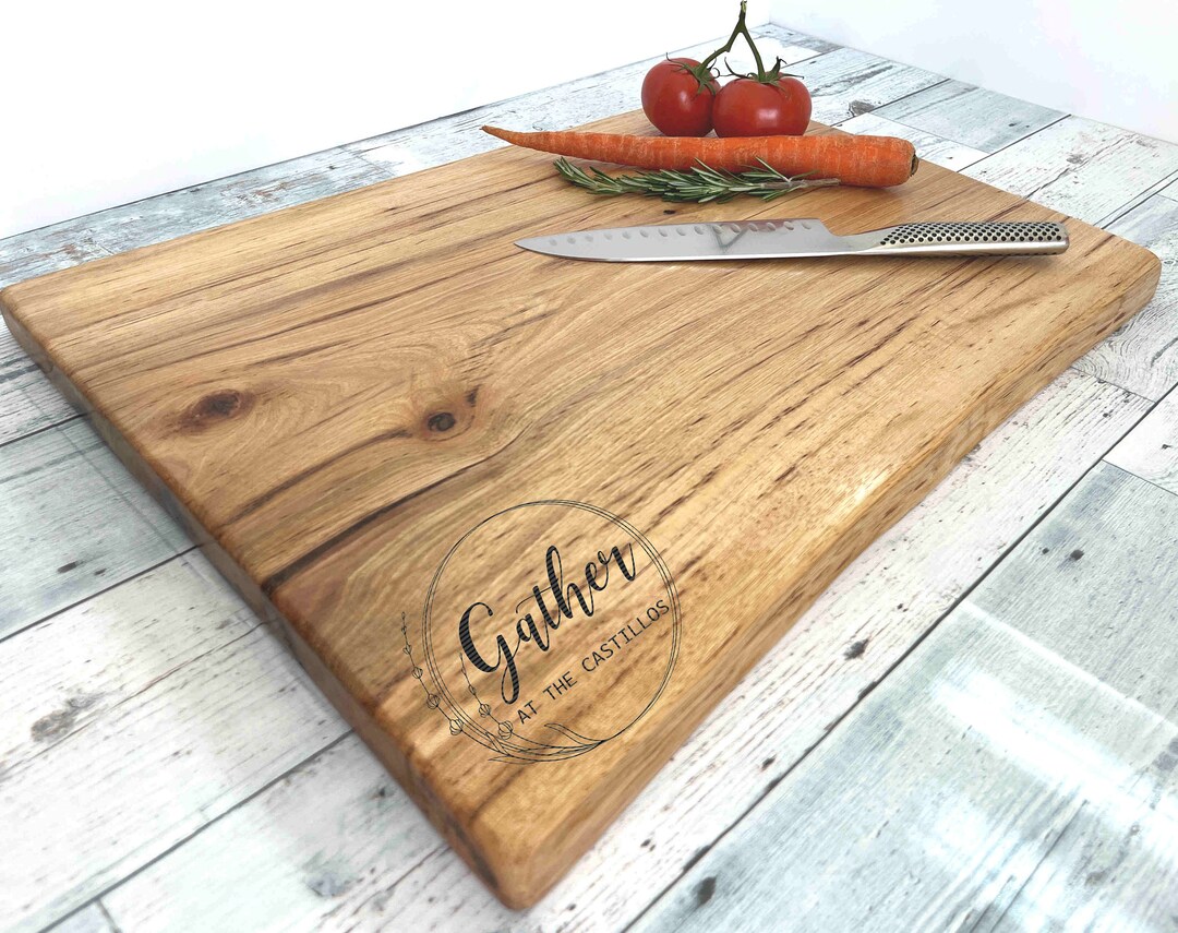 Personalized Pecan Wood Charcuterie Board, Personalized Pecan Wood ...