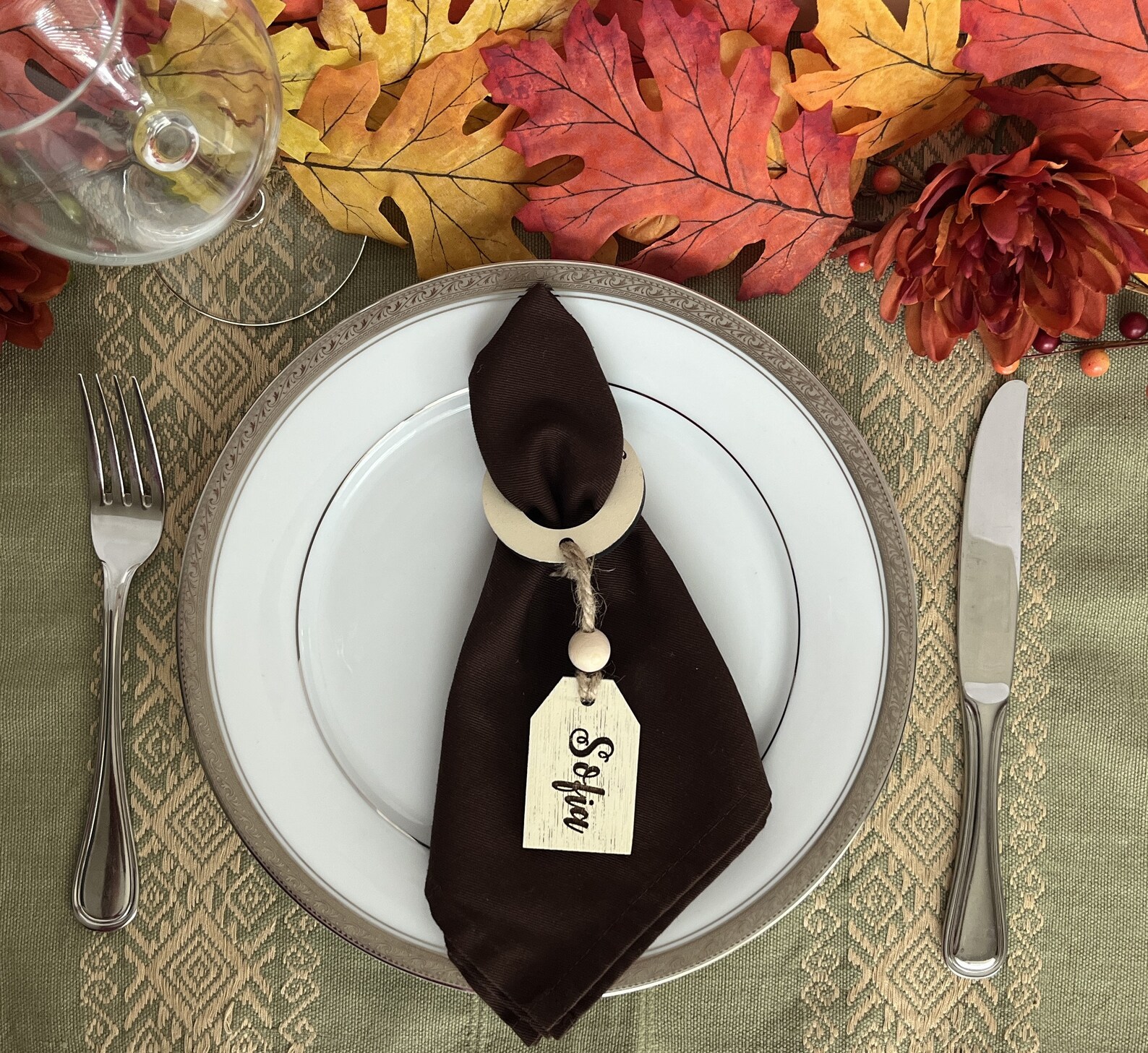 Personalized Wooden Napkin Rings - Customized Napkin Rings for ...