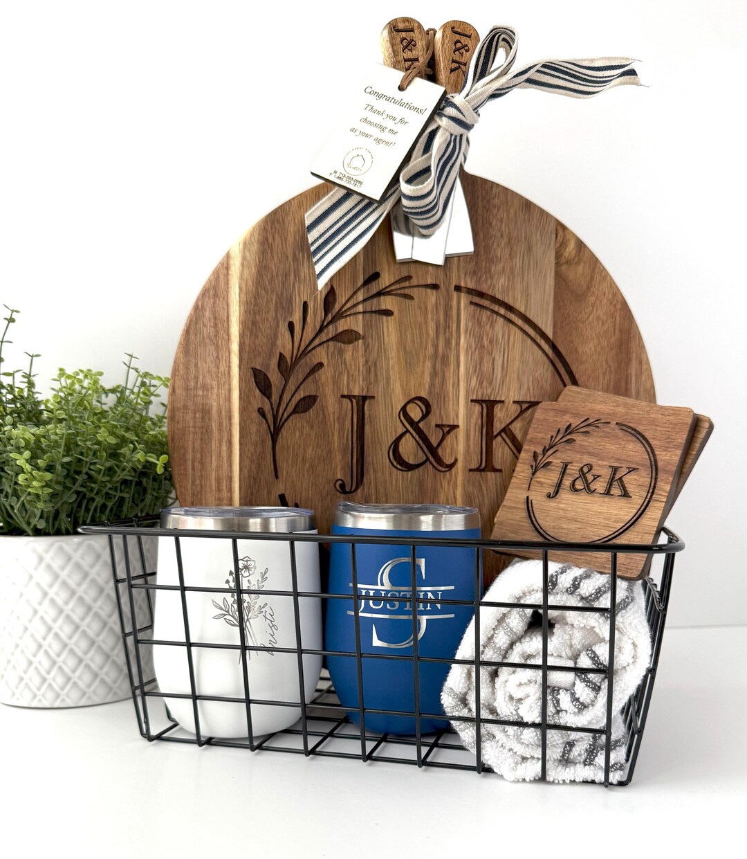 Personalized Gift Baskets - Custom Kitchen Gift Set - Personalized ...