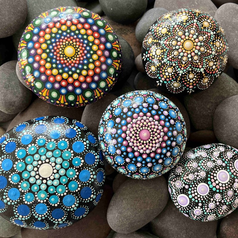 Painted Rocks Mandala - Etsy