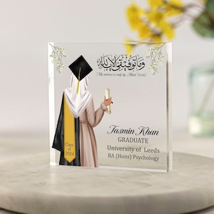 Personalised Muslim Hijab Graduation Gift, Islamic Graduation Gifts, My ...