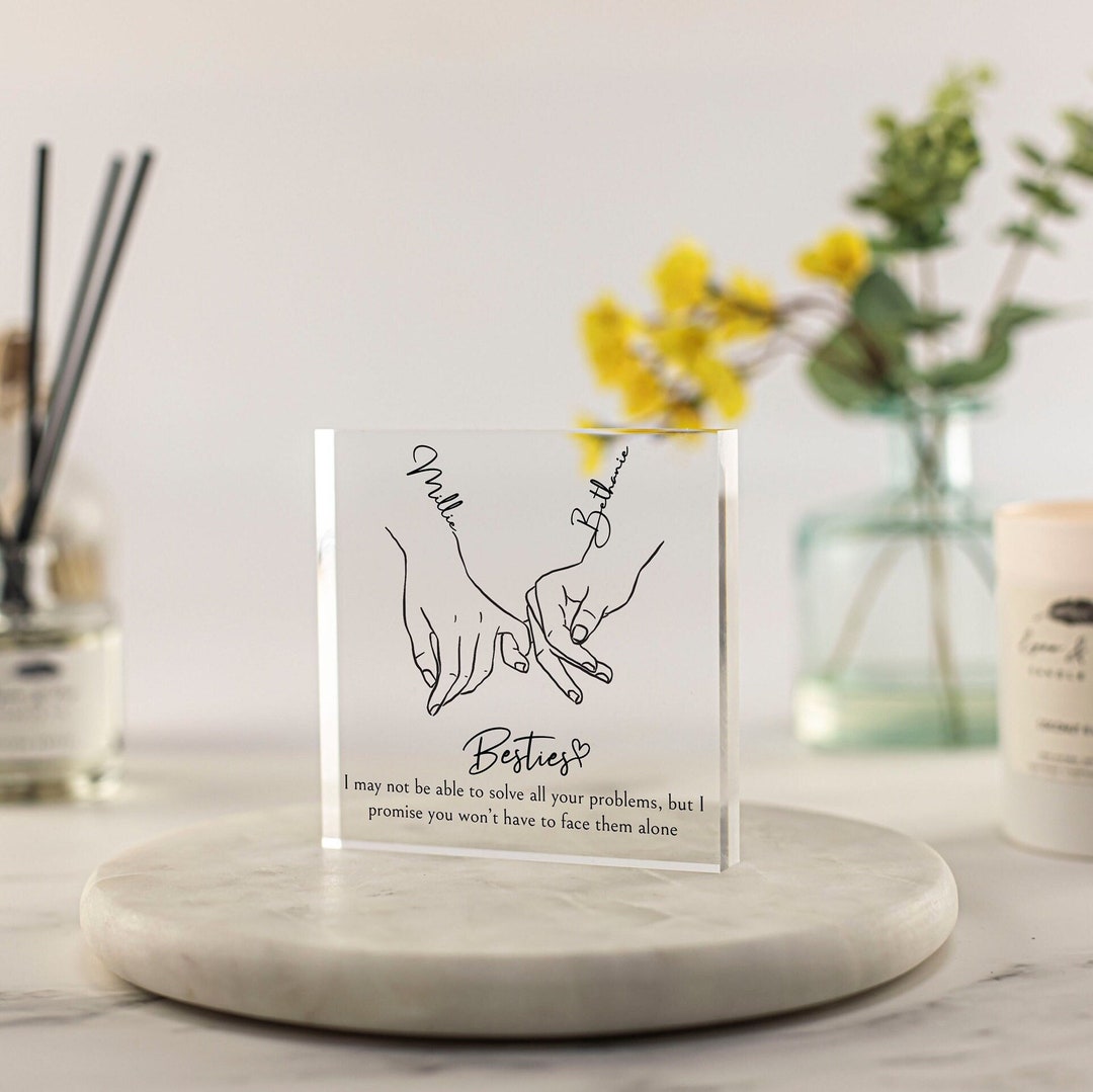 Pinky Promise Besties Gift, Personalised Gift for Best Friend ...