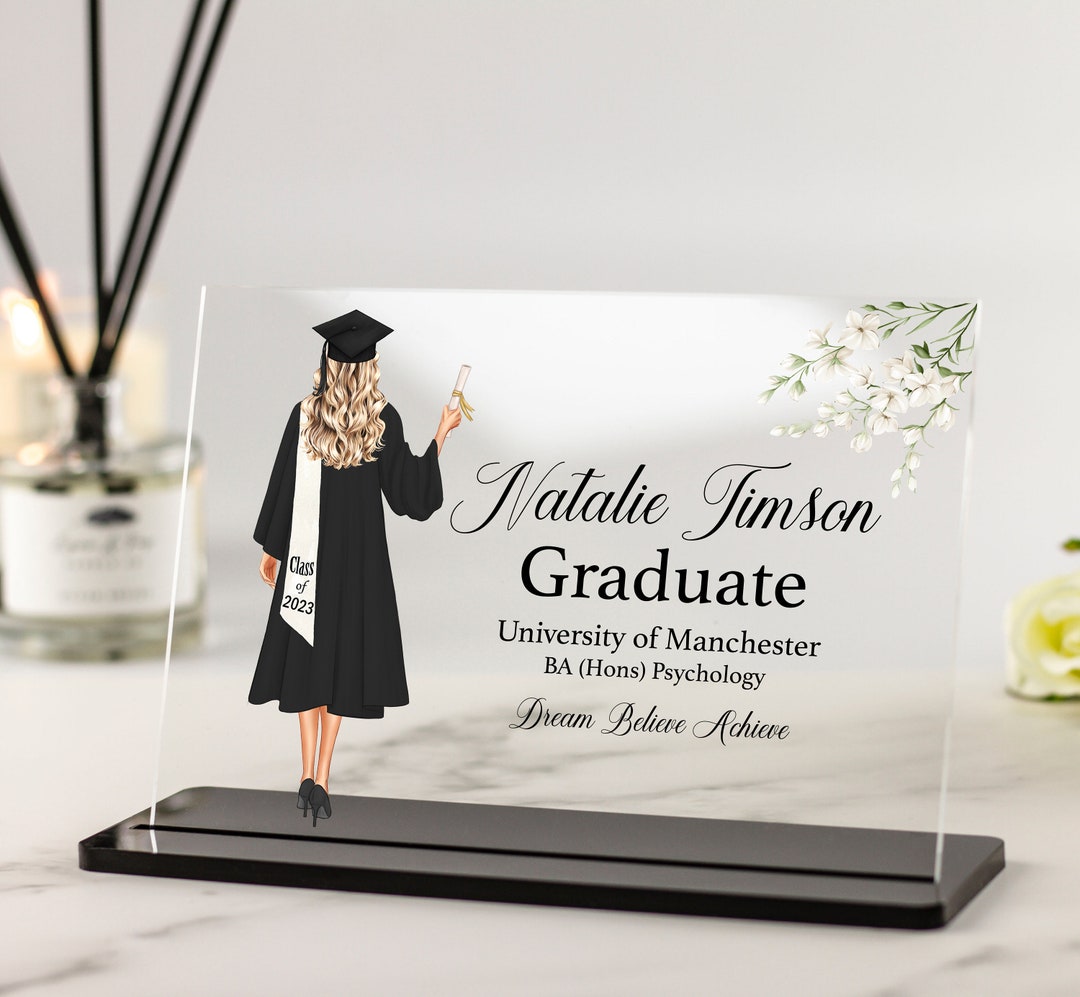 Graduation Gift for Women, Personalised Gifts, Graduate Keepsake ...