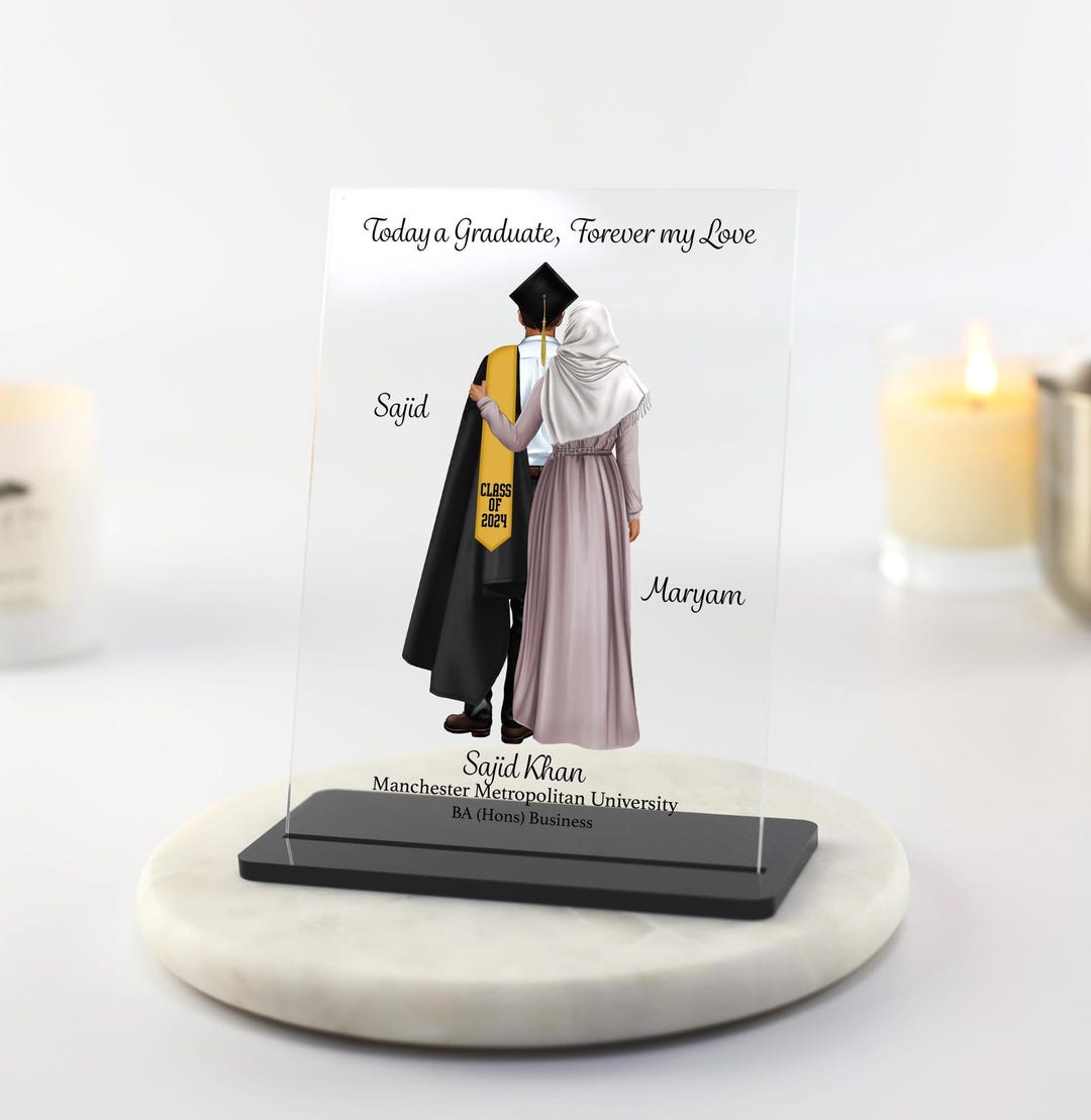 Muslim Graduation Gift to Husband From Wife, Personalised Graduate Gift ...