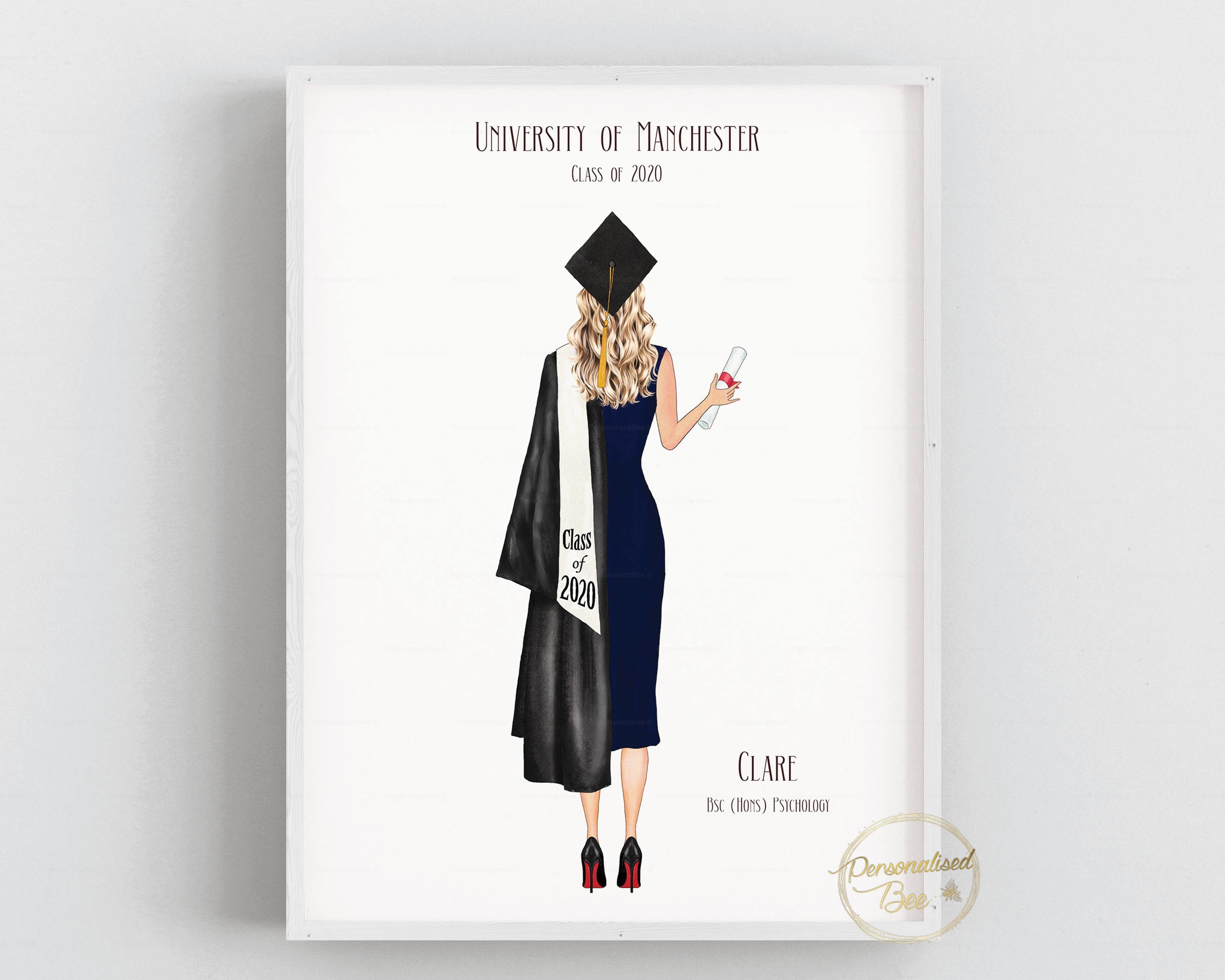 Graduation Gift,personalised Print,congratulations,class of 2025 Grad ...