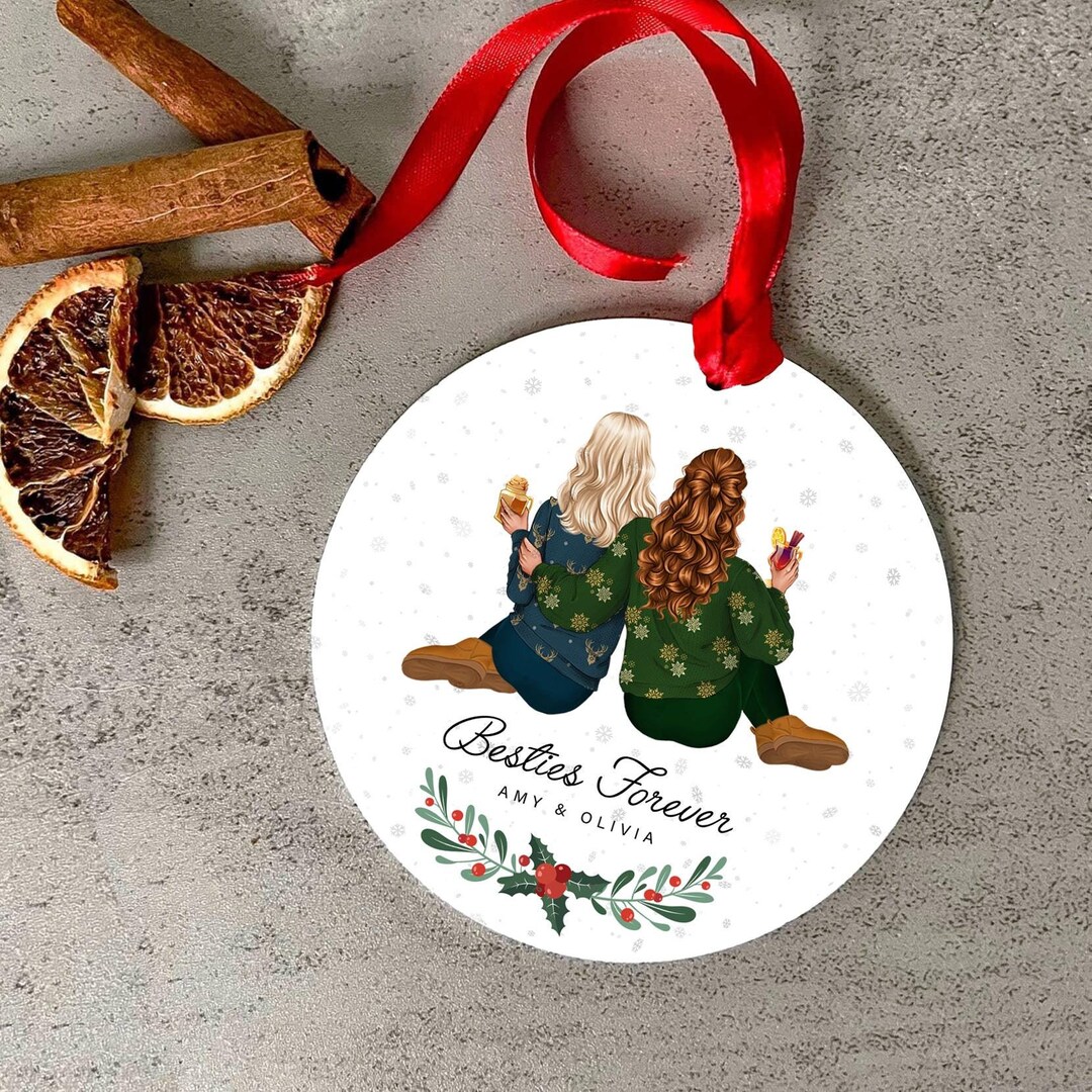 Christmas Bauble for Best Friend, Bestie Gift Decoration, Friendship ...