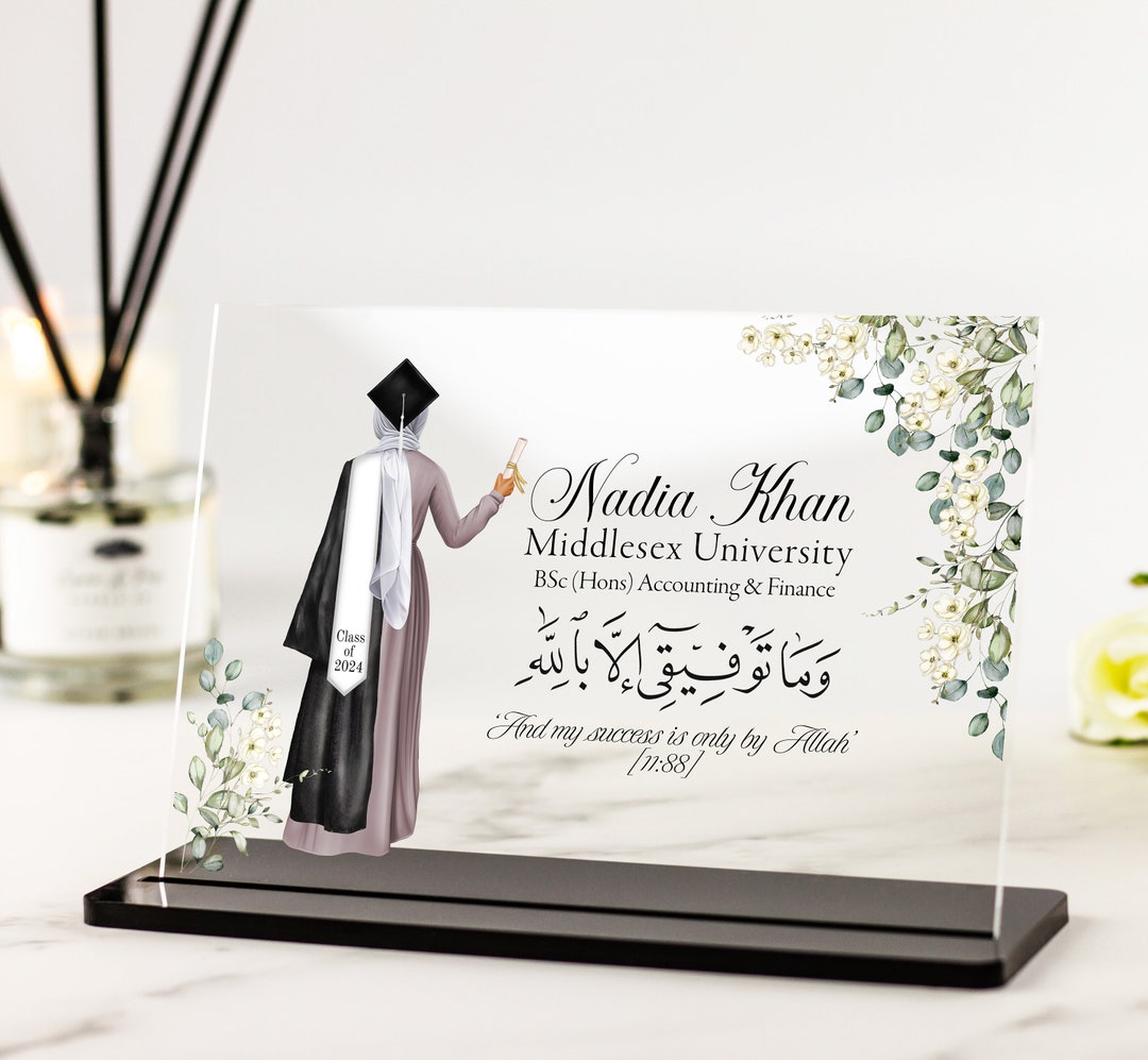 Female Muslim Graduation Gift, Hijab Islamic Grad Gift, Graduation ...