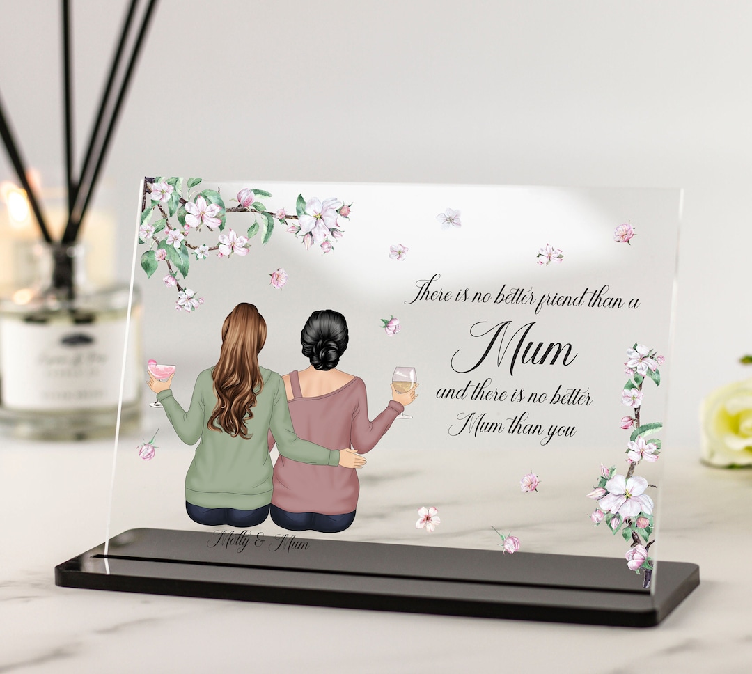 Personalised Mum Christmas Plaque 2025 | Mum & Daughter Acrylic Gift ...