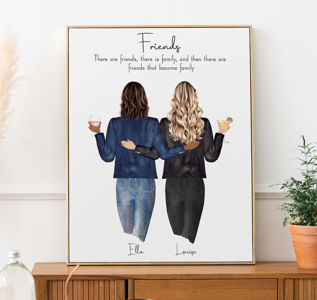 Personalised Friend Print, Gift for BFF, Birthday Gift for Friend ...
