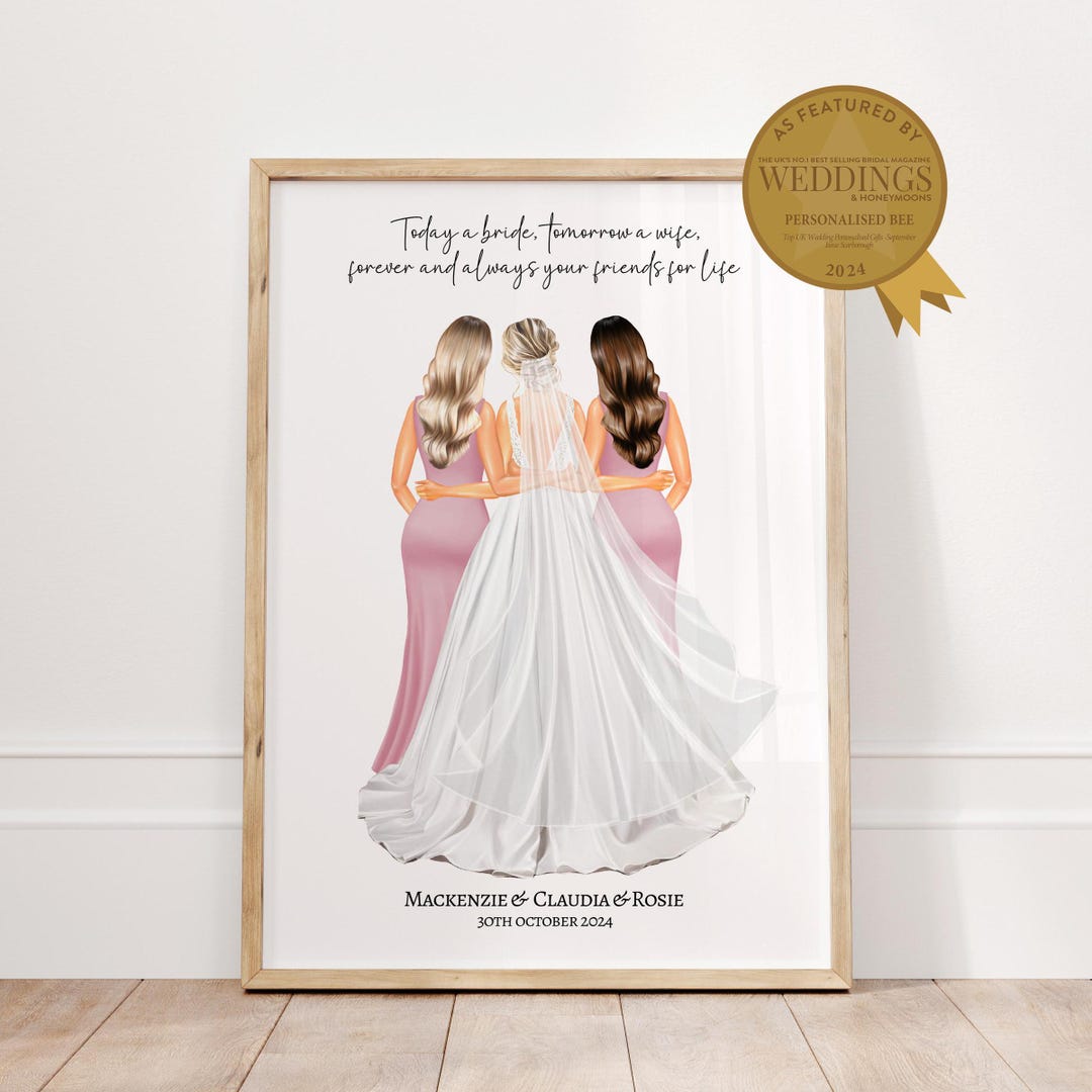 Gift for Best Friend on Wedding Day, Gift for Bride From Maid of Honour ...