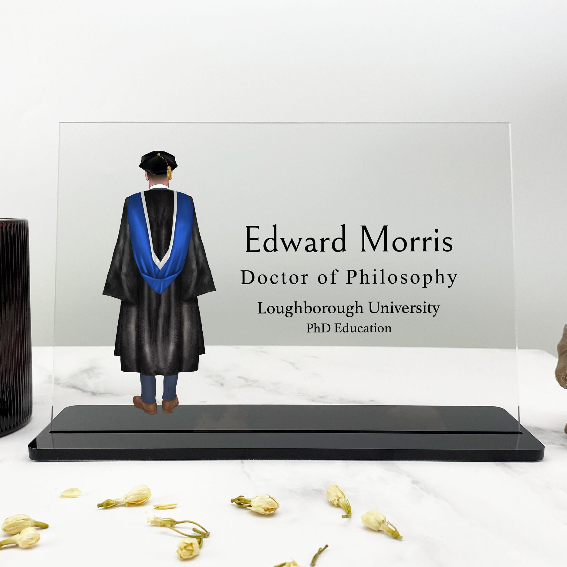 Male PHD Graduation Gift Personalised Graduation Male Print - Etsy