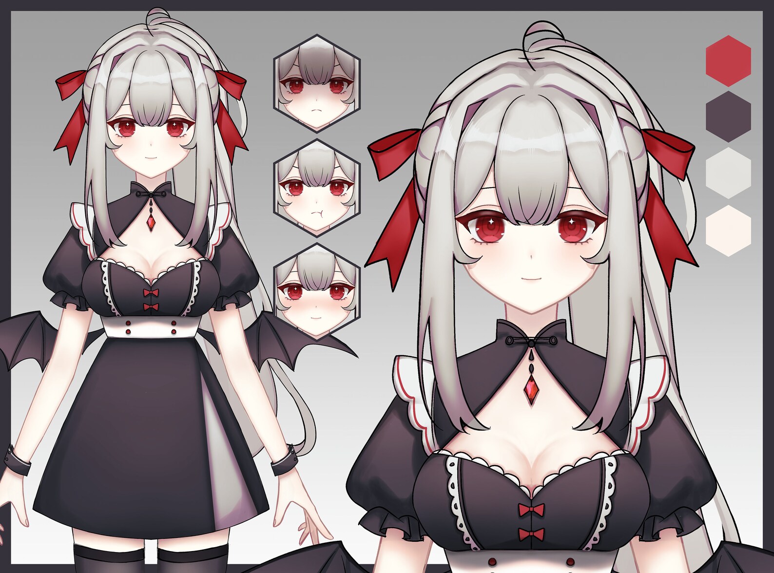 Premade Vtuber Model Cute Anime Girl 2 Expressions For Vtubing 4146