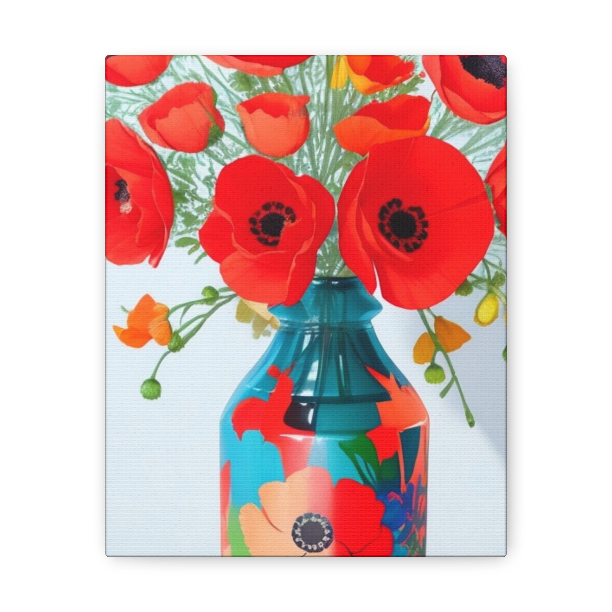 Graffiti Blooms: Vibrant Floral Poppies With Geometric Flair, Spray ...