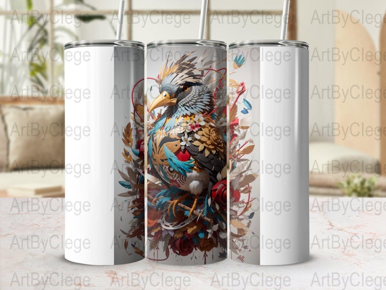 Exploded View Bird Artwork by Nychos, Digital Print, Modern Home Decor ...