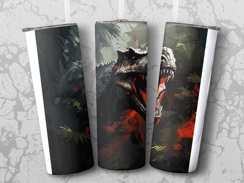 Creepy T-rex Encounter Dinosaur Nightmare Digital Art Scary T-rex ...