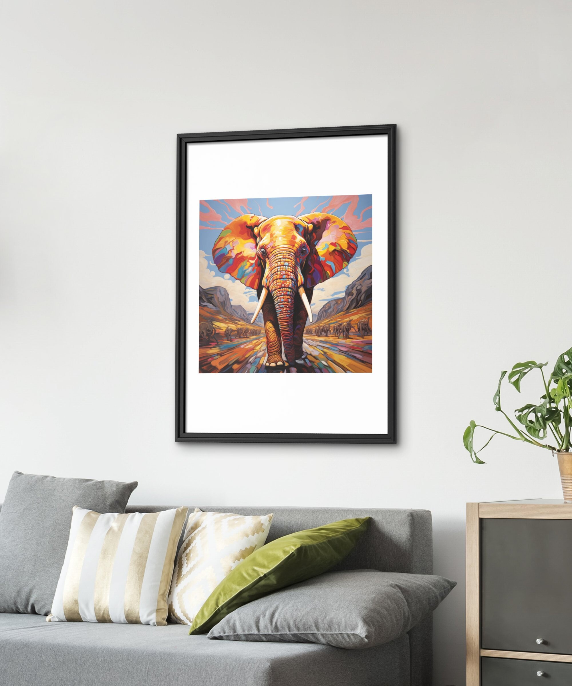 Elephant Odyssey: Unraveling Context & Symbolism in Pop Art Style - A ...