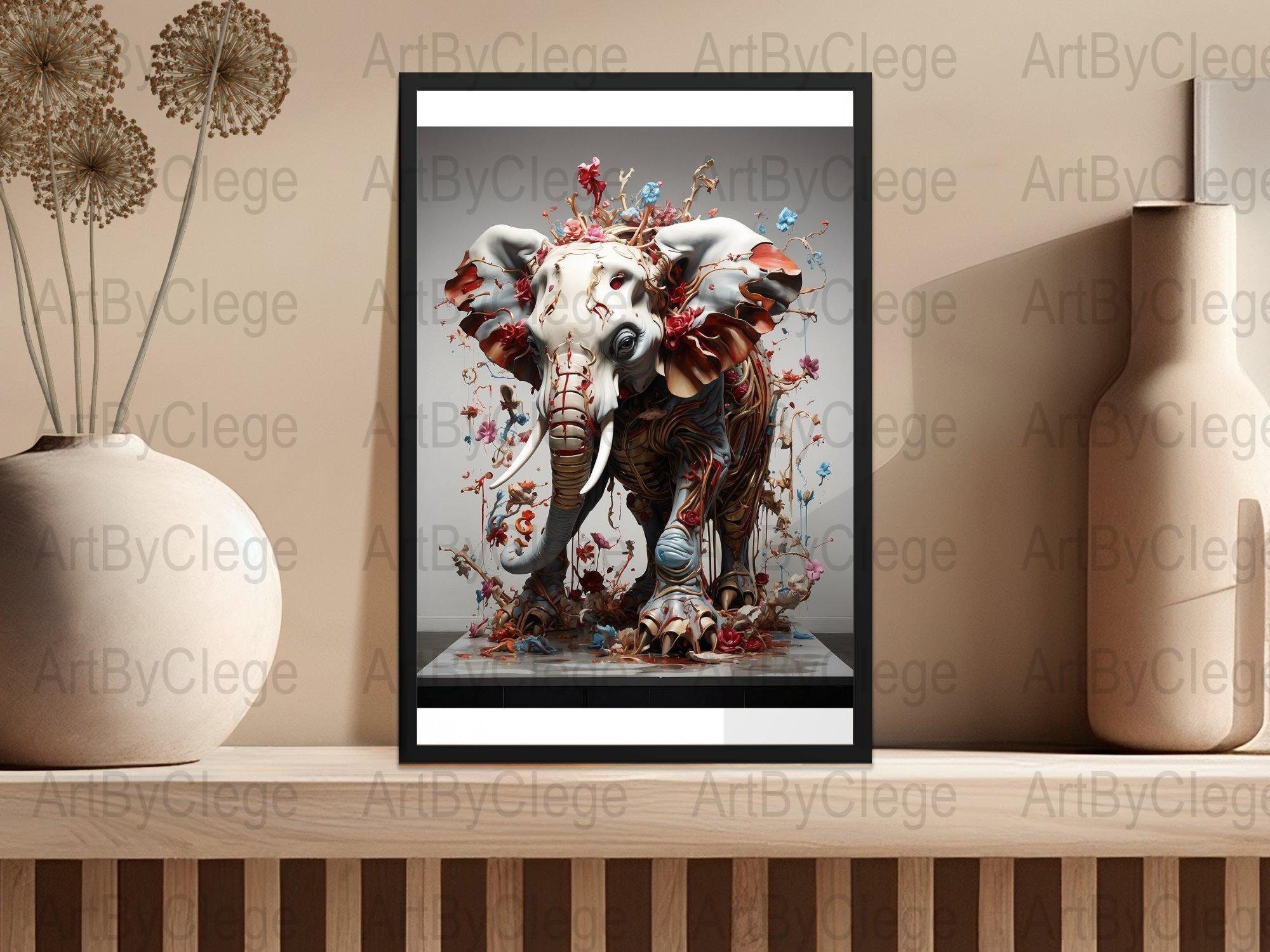 Exploded Anatomy Art by Nychos, Digital Elephant Dissection ...