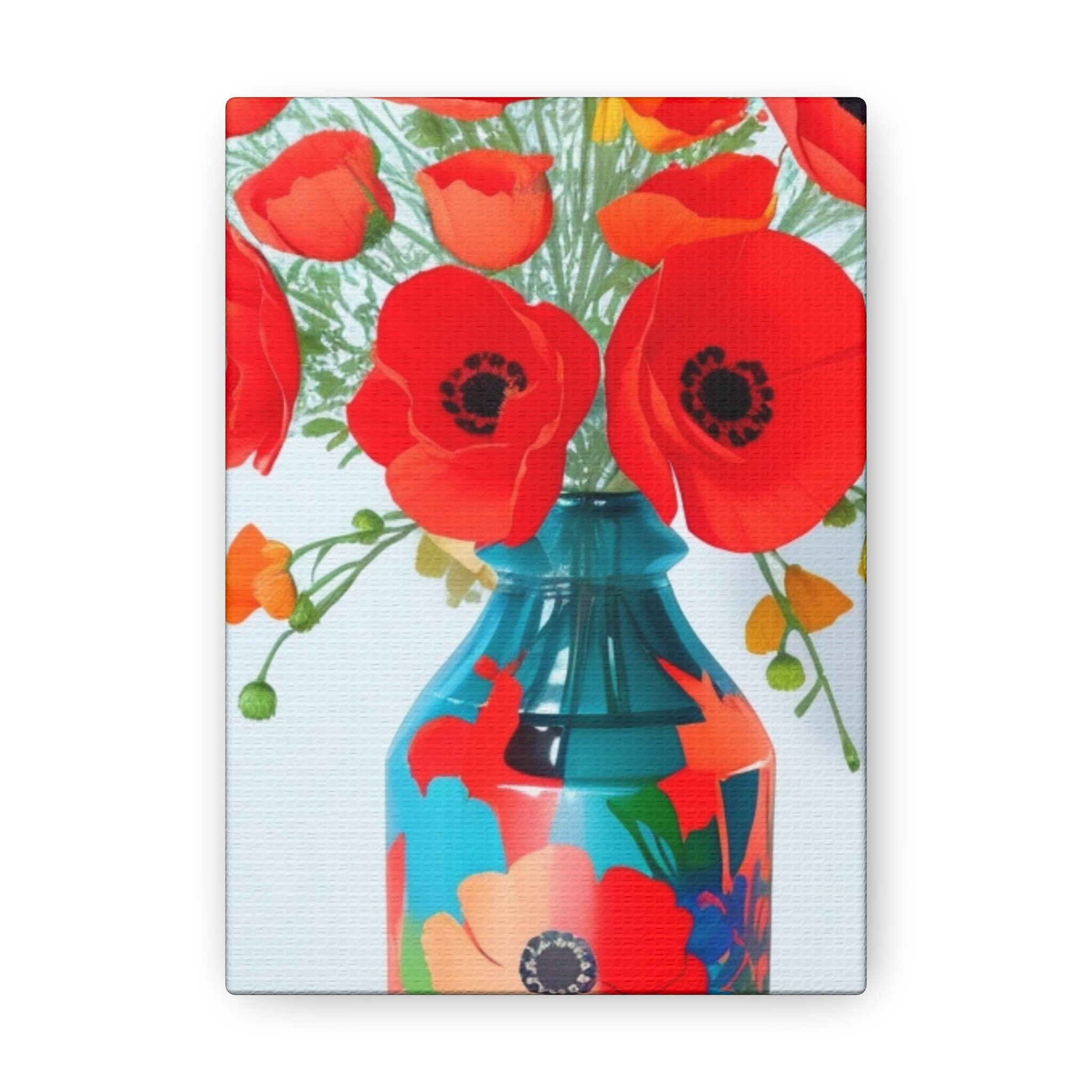 Graffiti Blooms: Vibrant Floral Poppies With Geometric Flair, Spray ...