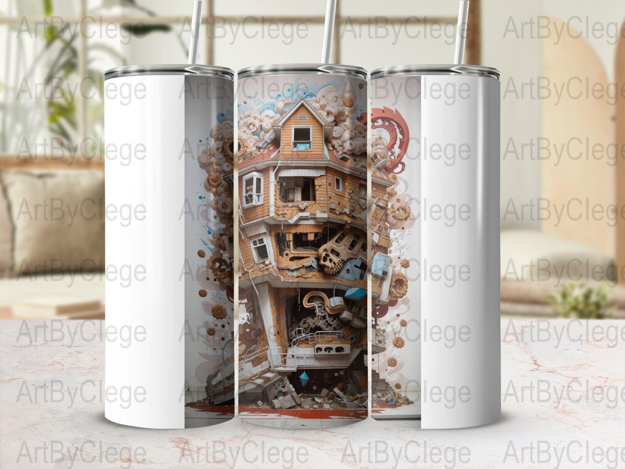 Exploded View House Artwork by Nychos, Surreal Architecture Poster ...