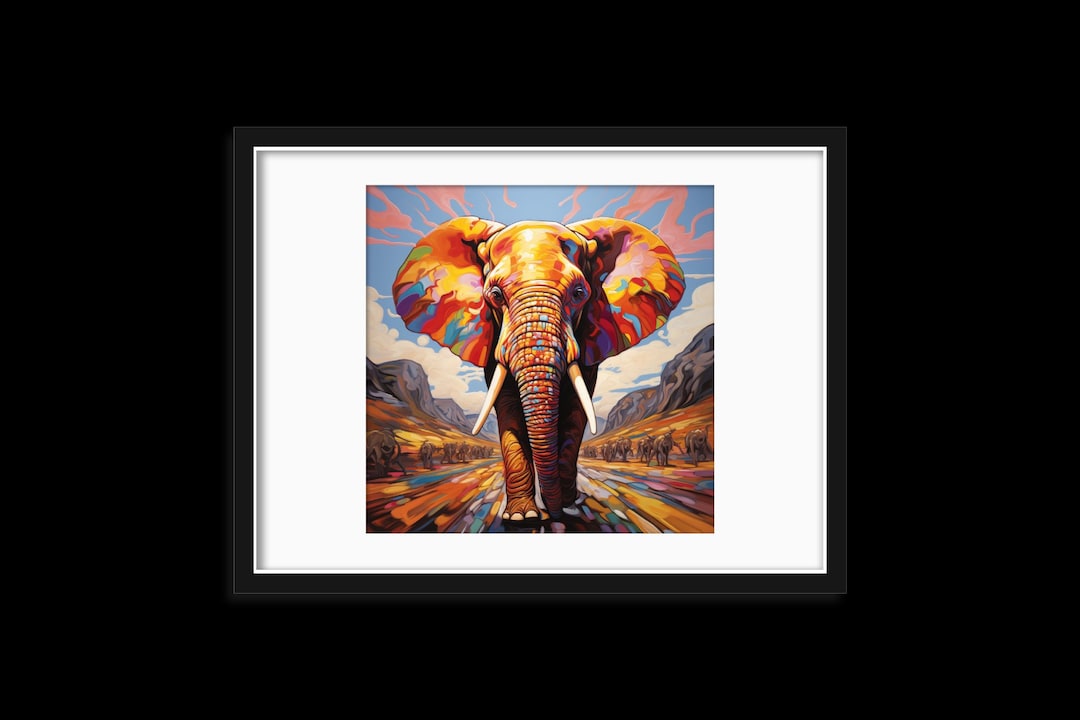 Elephant Odyssey: Unraveling Context & Symbolism in Pop Art Style - A ...