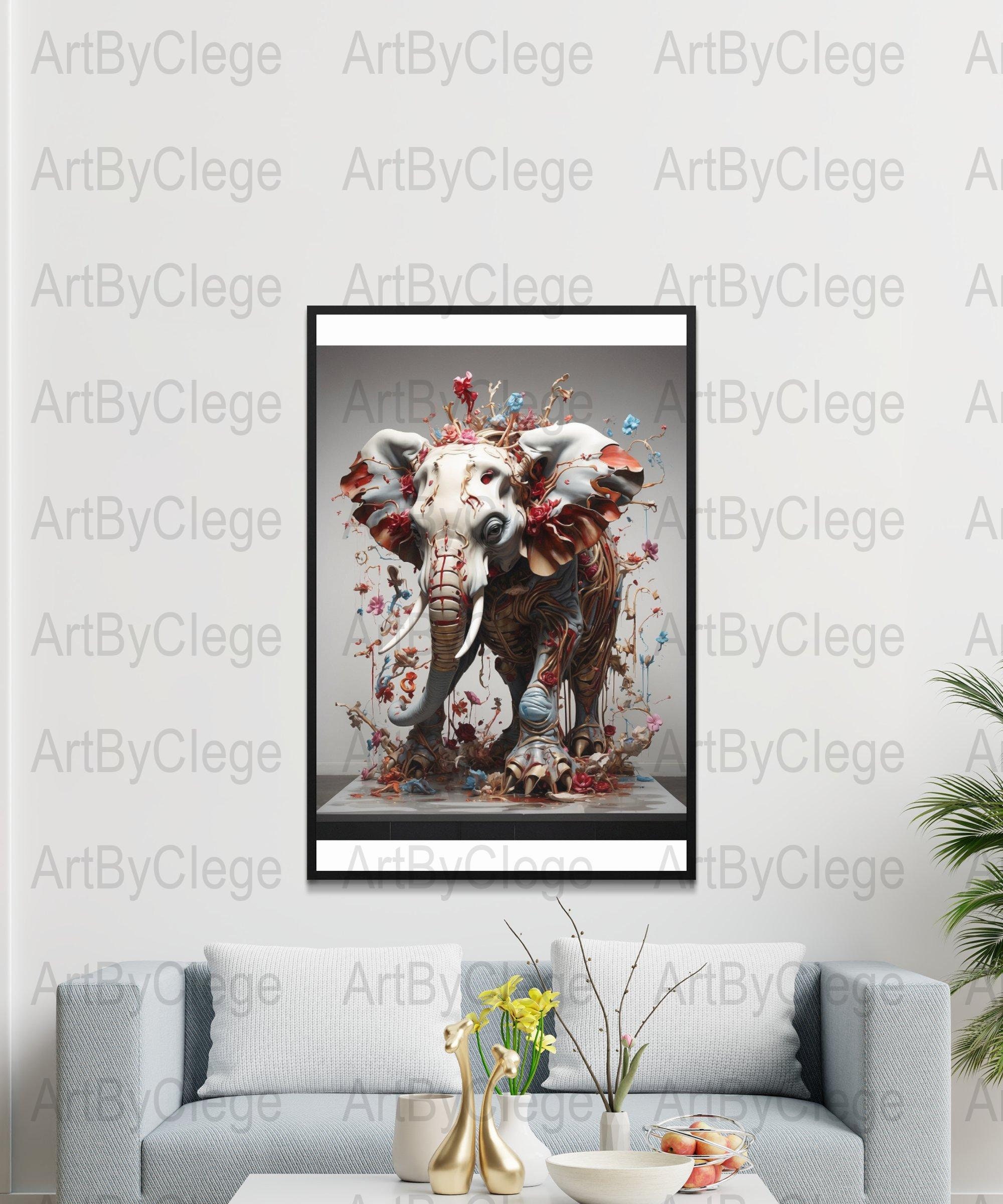 Exploded Anatomy Art by Nychos, Digital Elephant Dissection ...