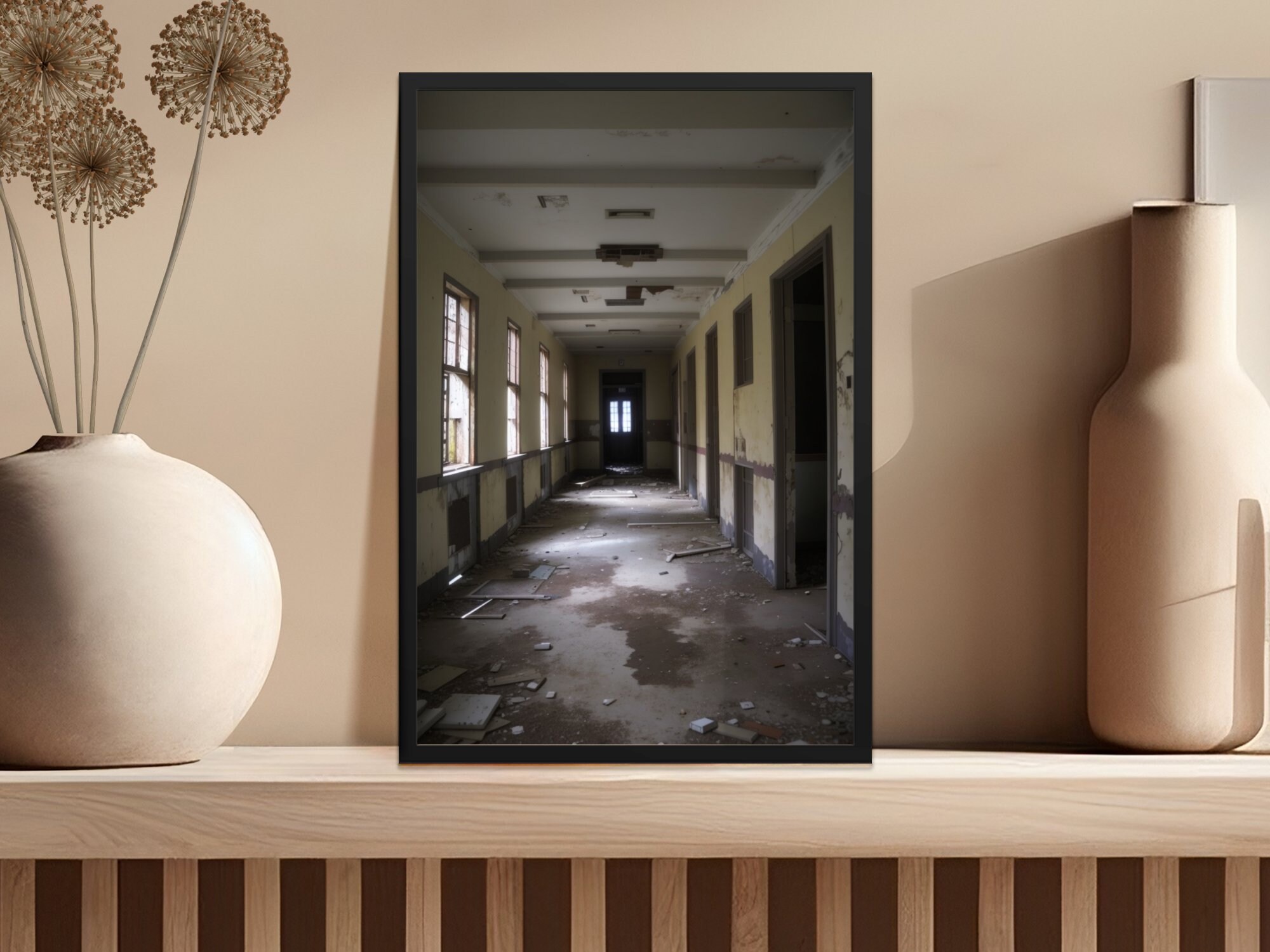 Haunting Creepypasta Abandoned Theme Park Digital Art Eerie Home Decor ...