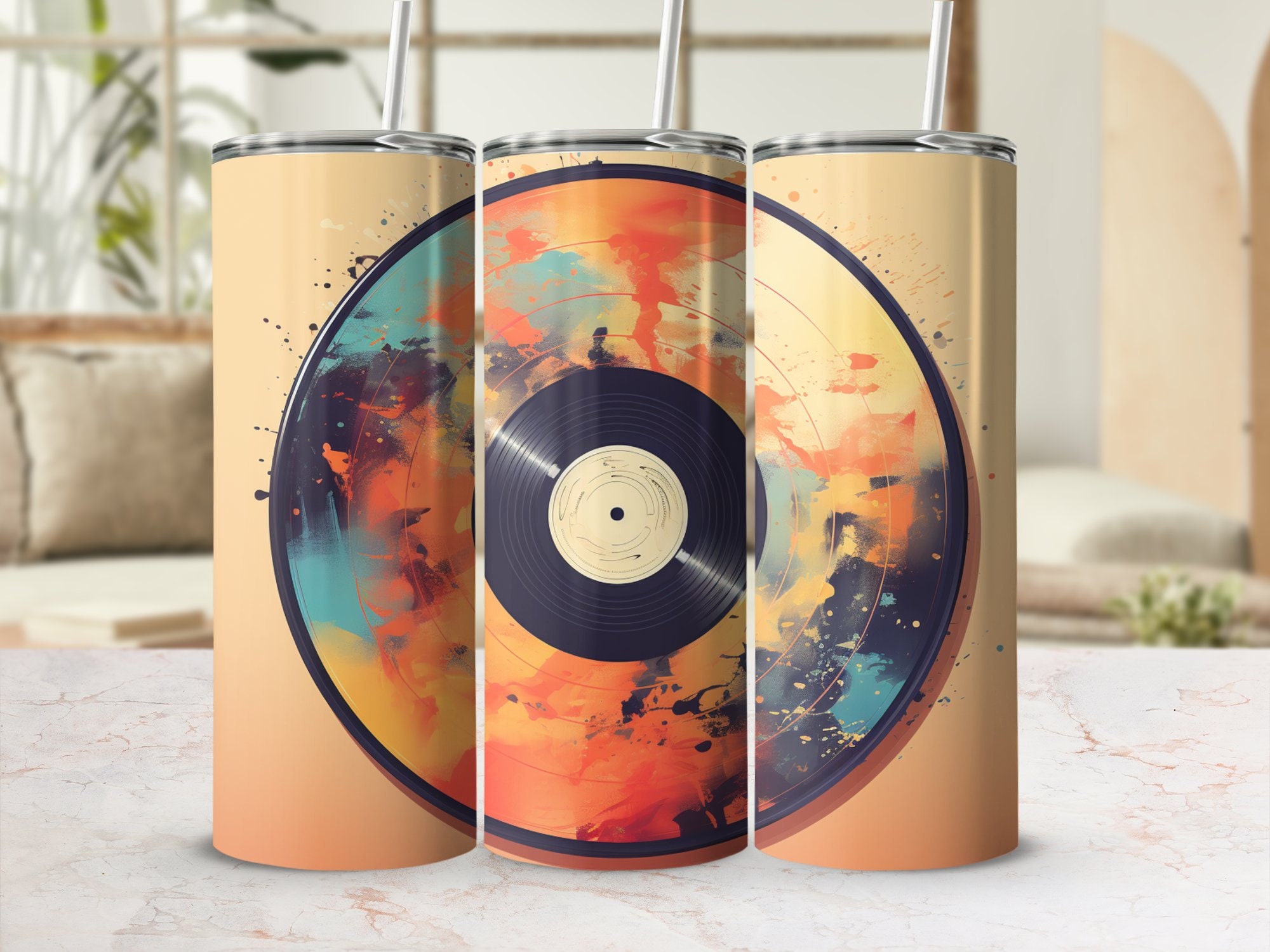 Timeless Groove: Vintage Vinyl Record Tumbler / Tumbler Wrap - Etsy