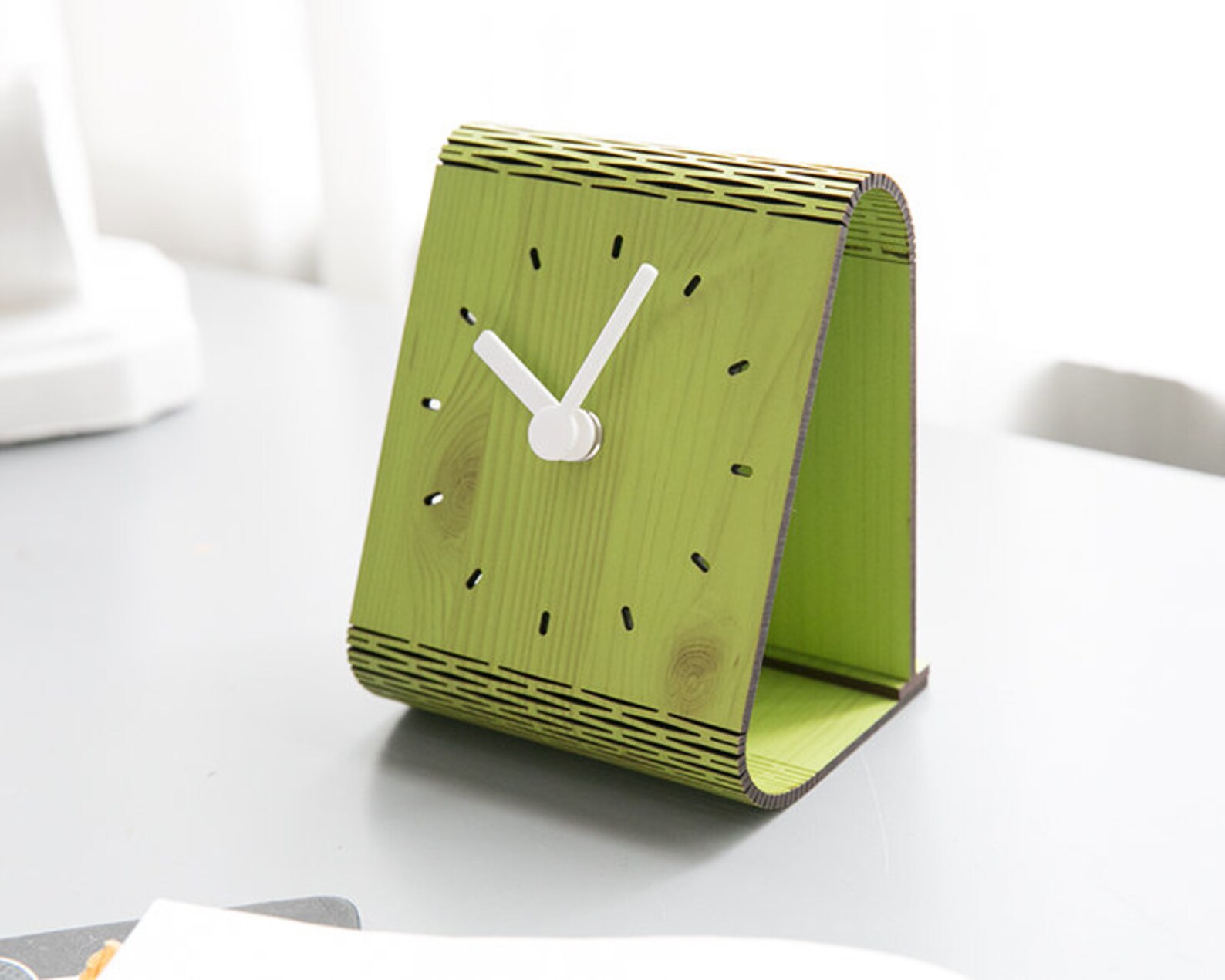 Colorful Rustic Wooden Small Clock home Gift Home Décor - Etsy