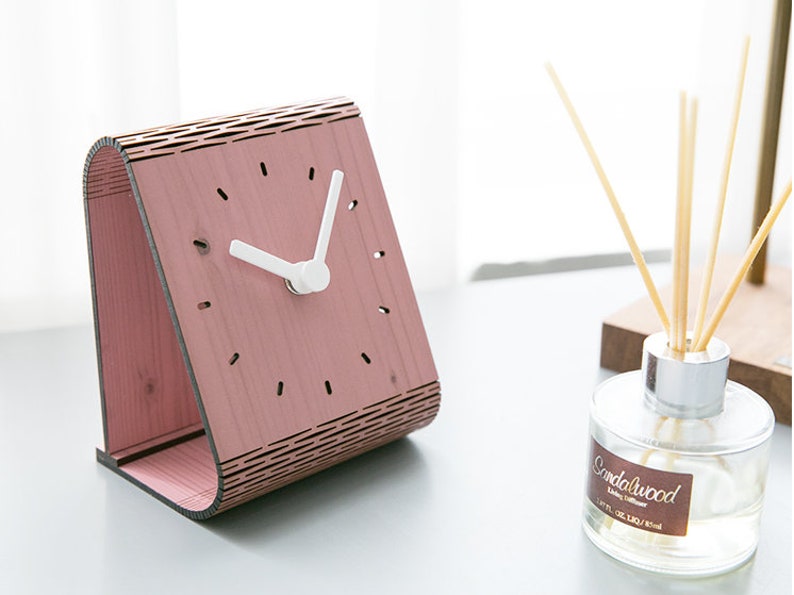 Colorful Rustic Wooden Small Clock home Gift Home Décor - Etsy