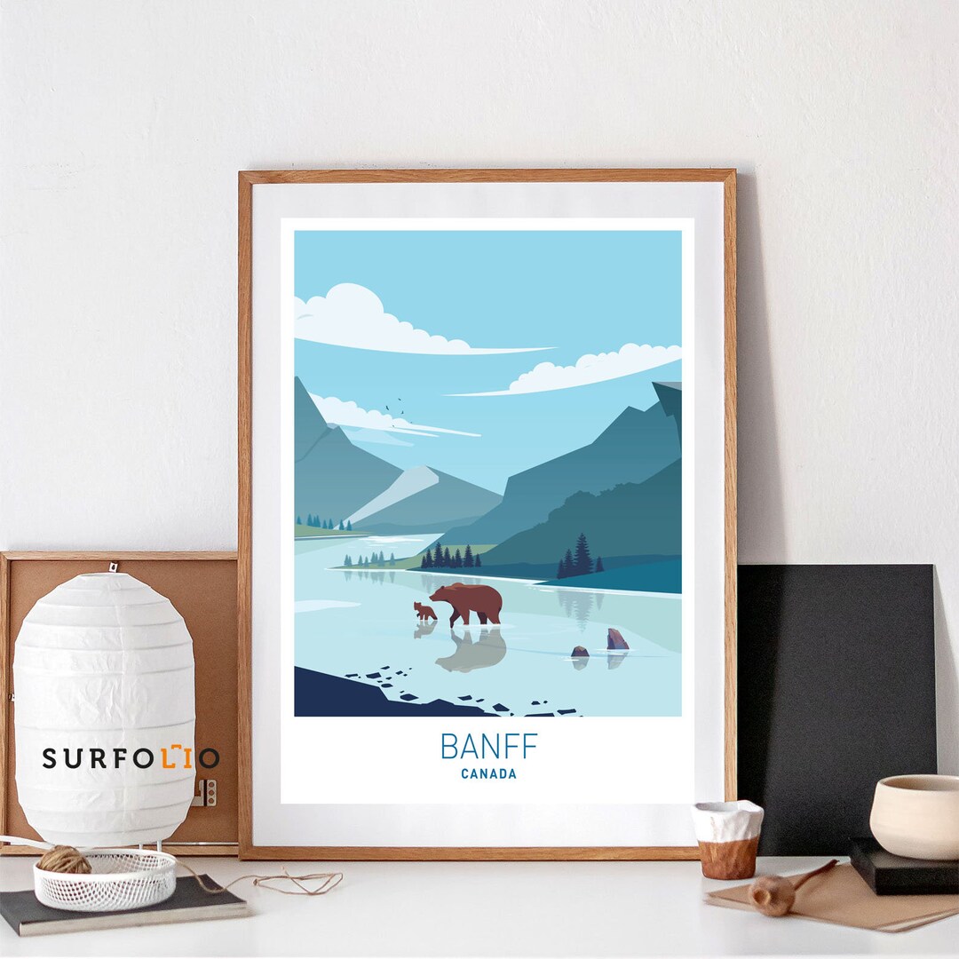 Banff Print Banff Poster Banff Travel Print Banff National - Etsy UK