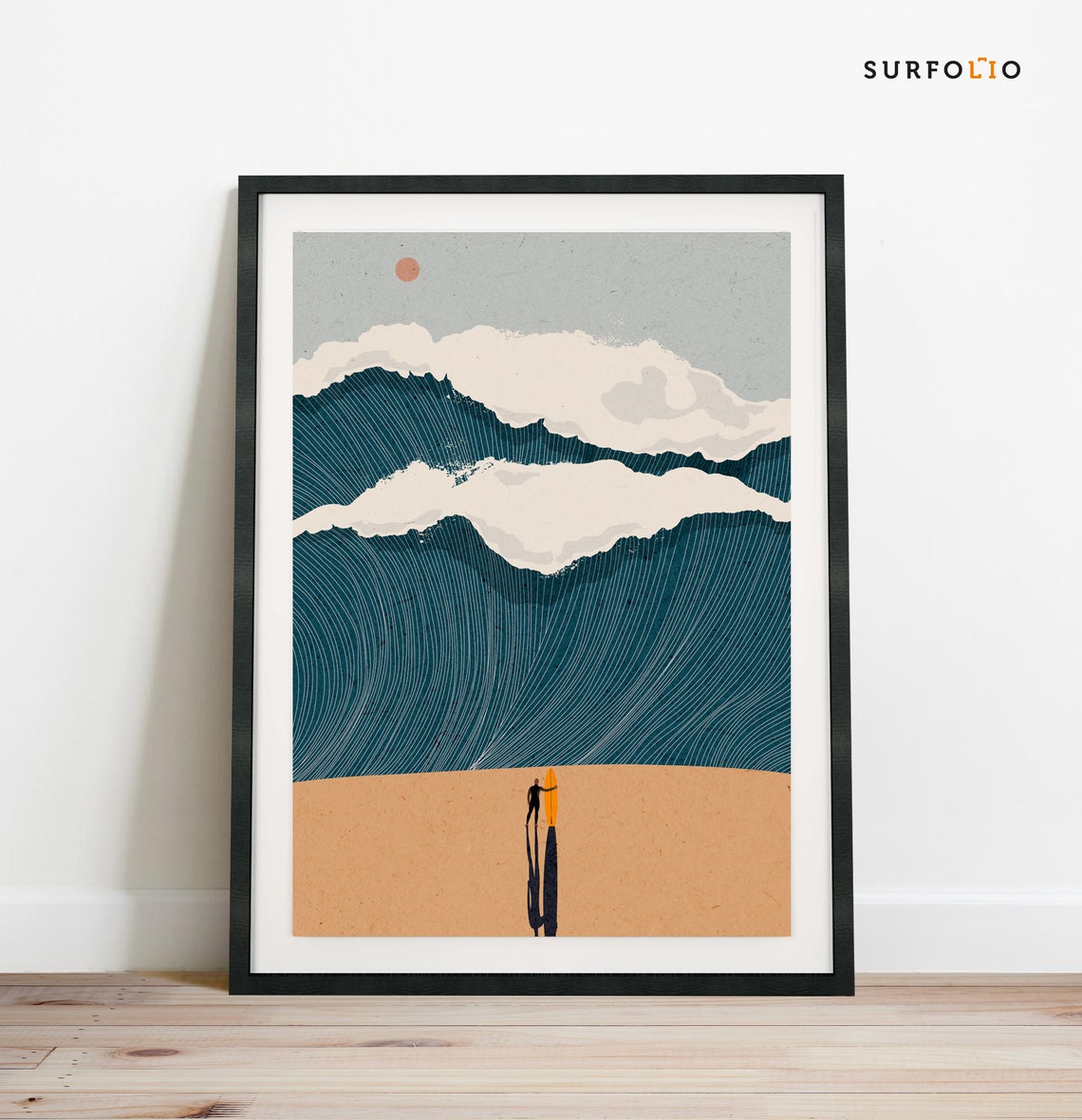 Waves Line Art Waves Line Minimal Waves Line Print Surfing - Etsy