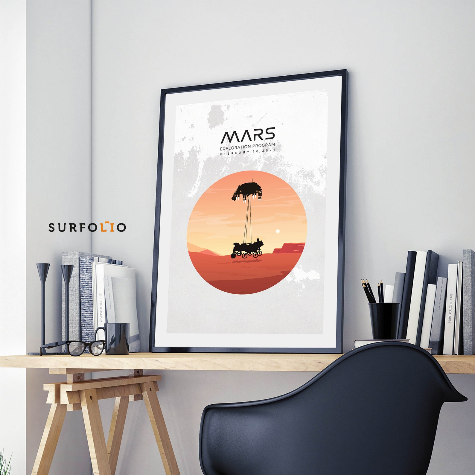 Mars Perseverance Mars Poster Mars Travel Poster Mars Wall - Etsy
