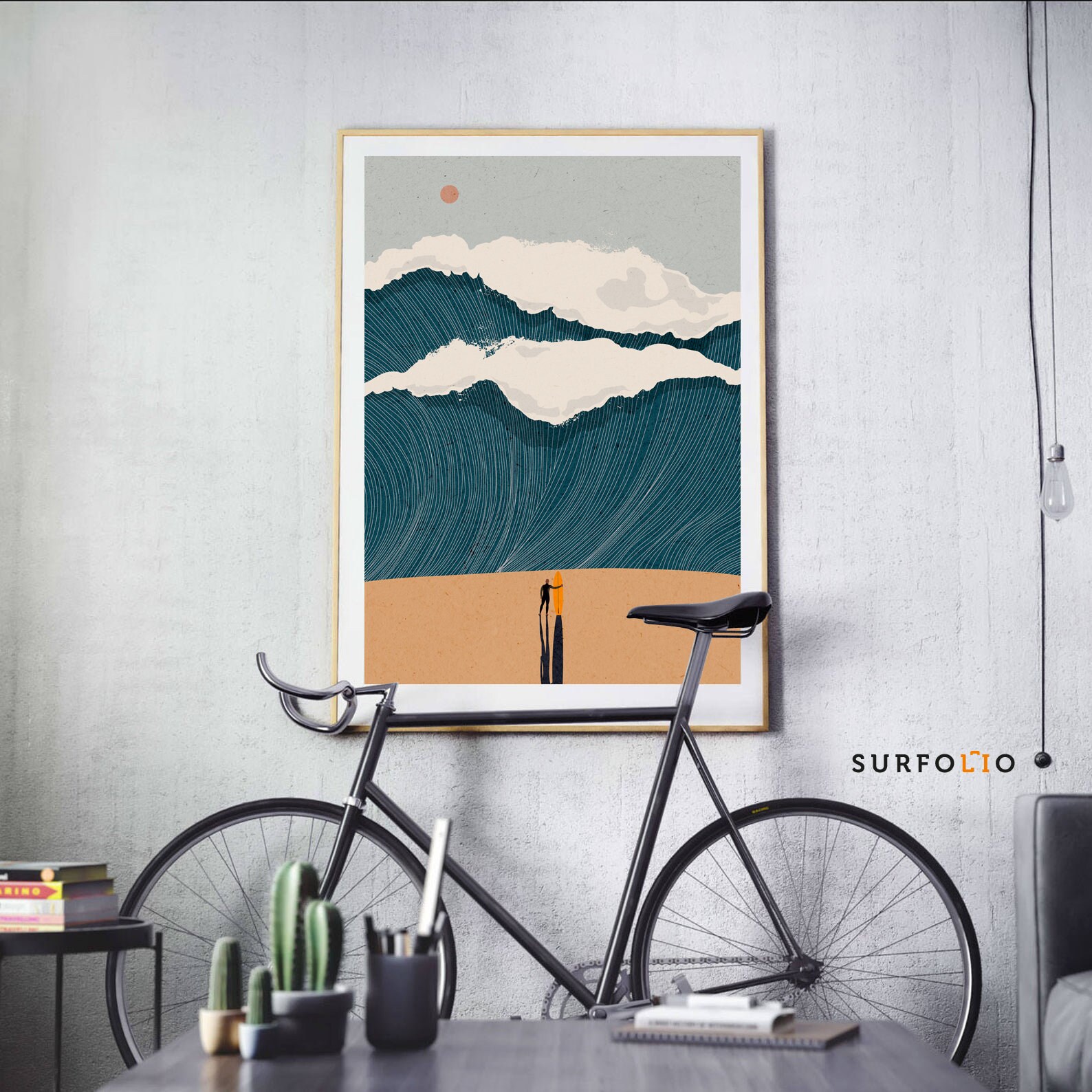 Waves Line Art Waves Line Minimal Waves Line Print Surfing - Etsy