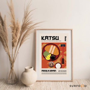Katsu Print Japanese Katsu Torikatsu Art Tonkatsu Poster Katsu ...