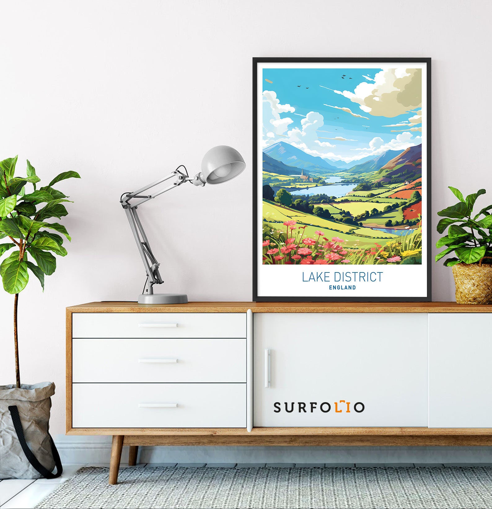 Lake District Print Catbells Poster England Lake District - Etsy