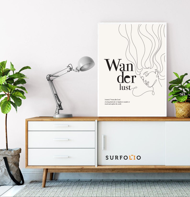 Wanderlust Print Travel Quotes Poster Typo Quotes Poster Typo - Etsy