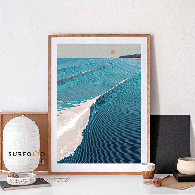 Wave Line Drawing - Etsy