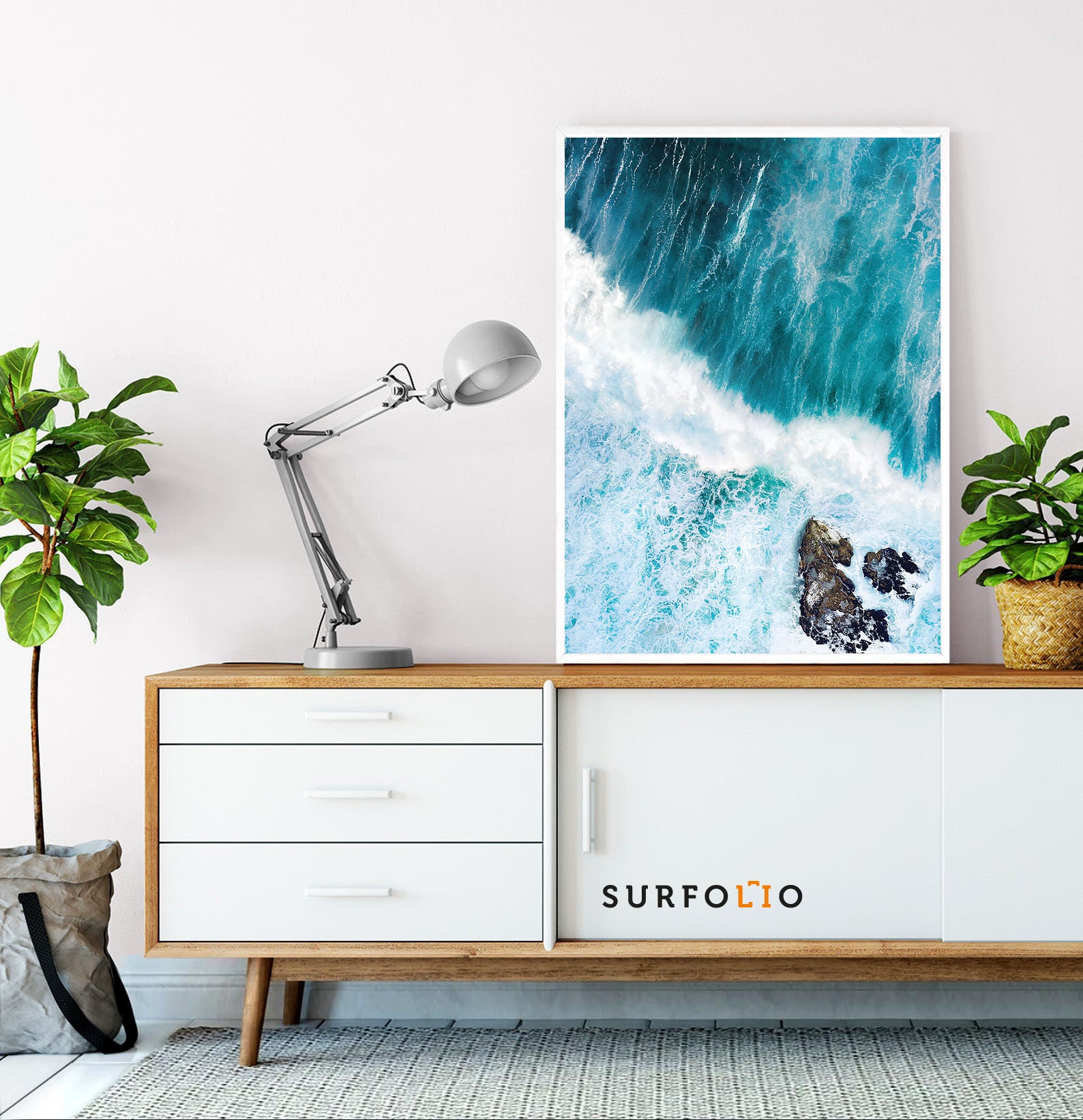 Turquoise Waves Art Aerial View Waves Aerial Ocean Waves - Etsy