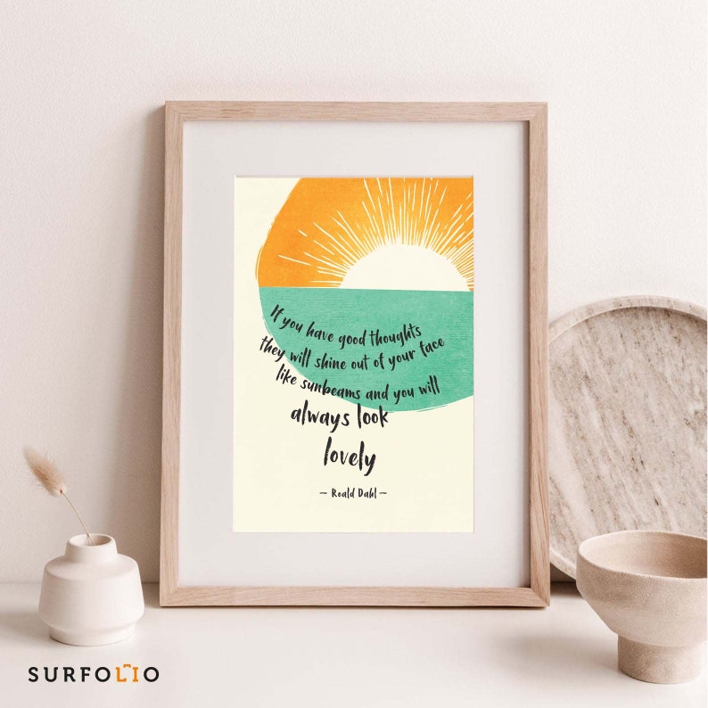 Roald Dahl Quote Print, Inspirational Art (digital Download) - Etsy