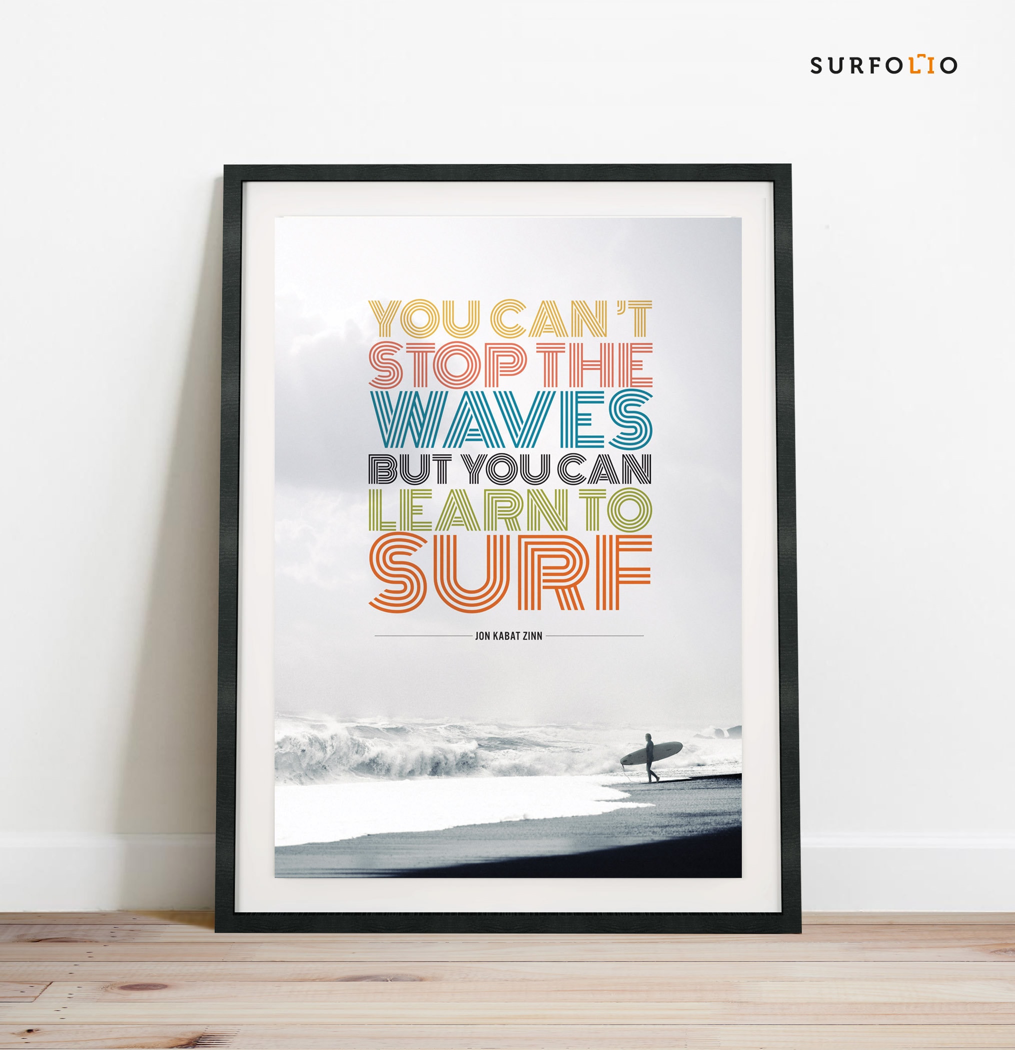 Surfer Poster Walking Beach Poster Carrying Surfboard Chasing Sunrise ...