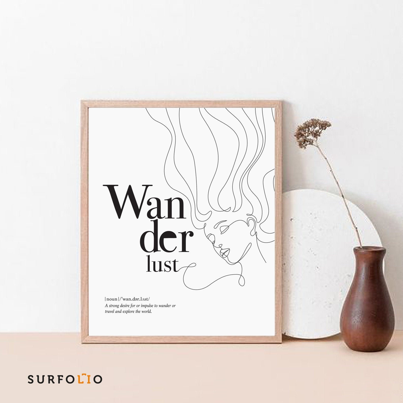 Wanderlust Print Travel Quotes Poster Typo Quotes Poster Typo ...