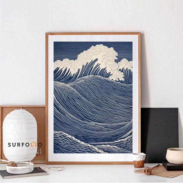 Wave Art - Etsy