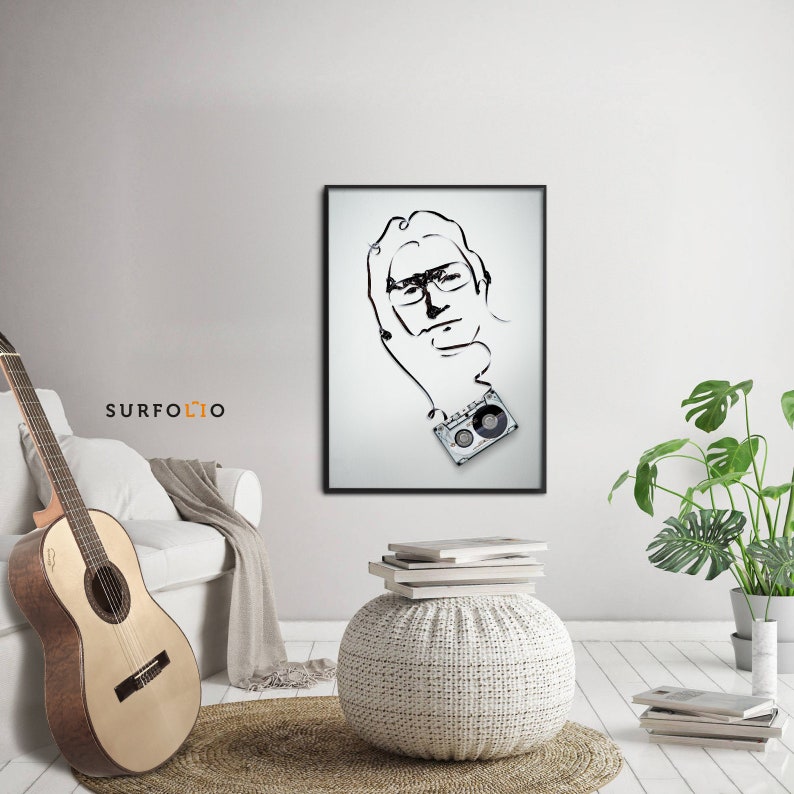 Bono U2 Bono Poster U2 Lyrical Art Print U2 Music Poster Wall - Etsy