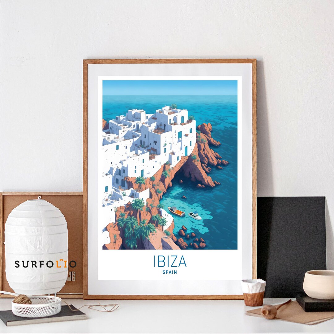 Ibiza Travel Ibiza Travel Print Wall Art Ibiza Ibiza Wall Hanging Home Décor Ibiza Ibiza Gift ...
