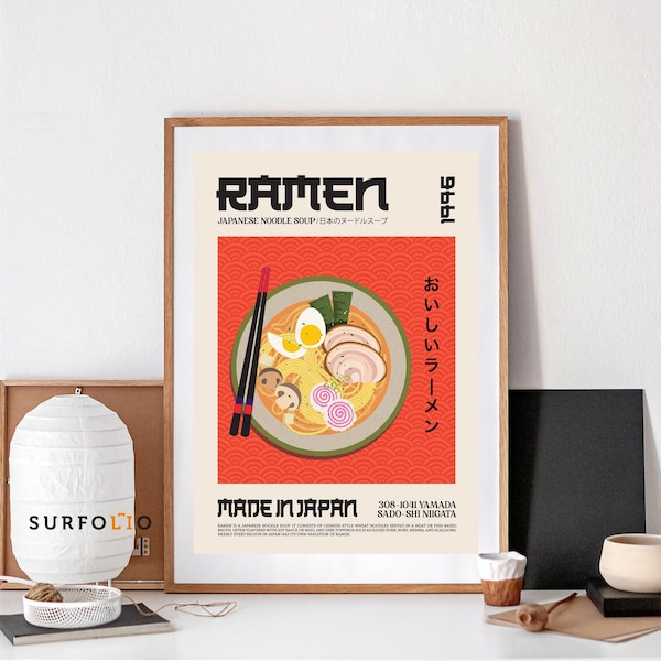 Ramen Poster - Etsy
