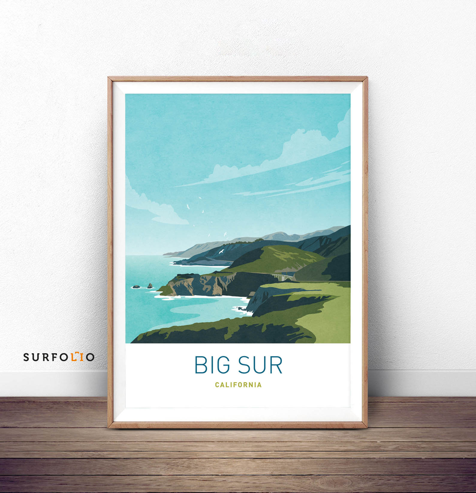 Big Sur California Big Sur Poster Big Sur Coastal Big Sur - Etsy