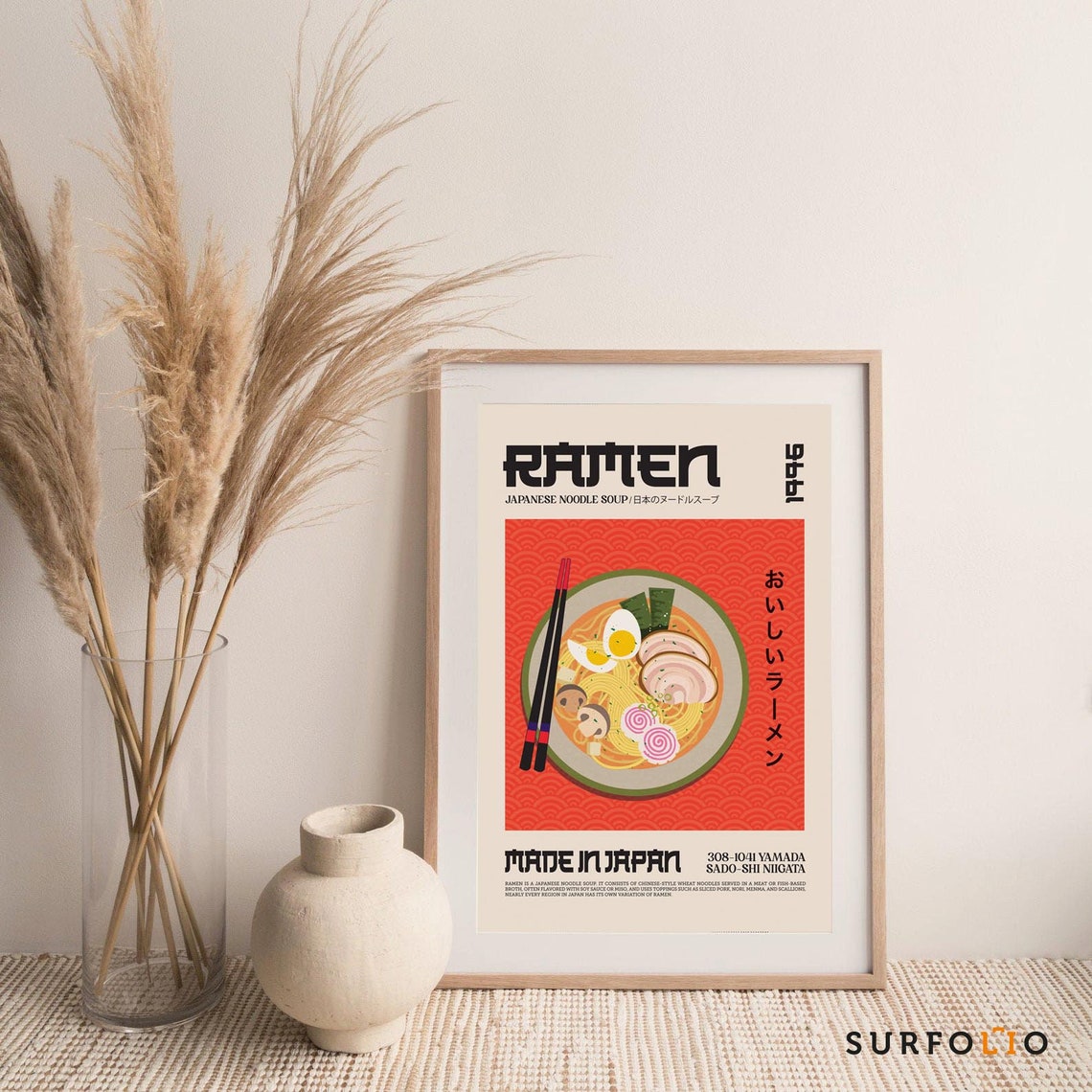 Ramen Print, Japanese Ramen, Ramen Noodles Art, Ramen Poster, Noodles ...